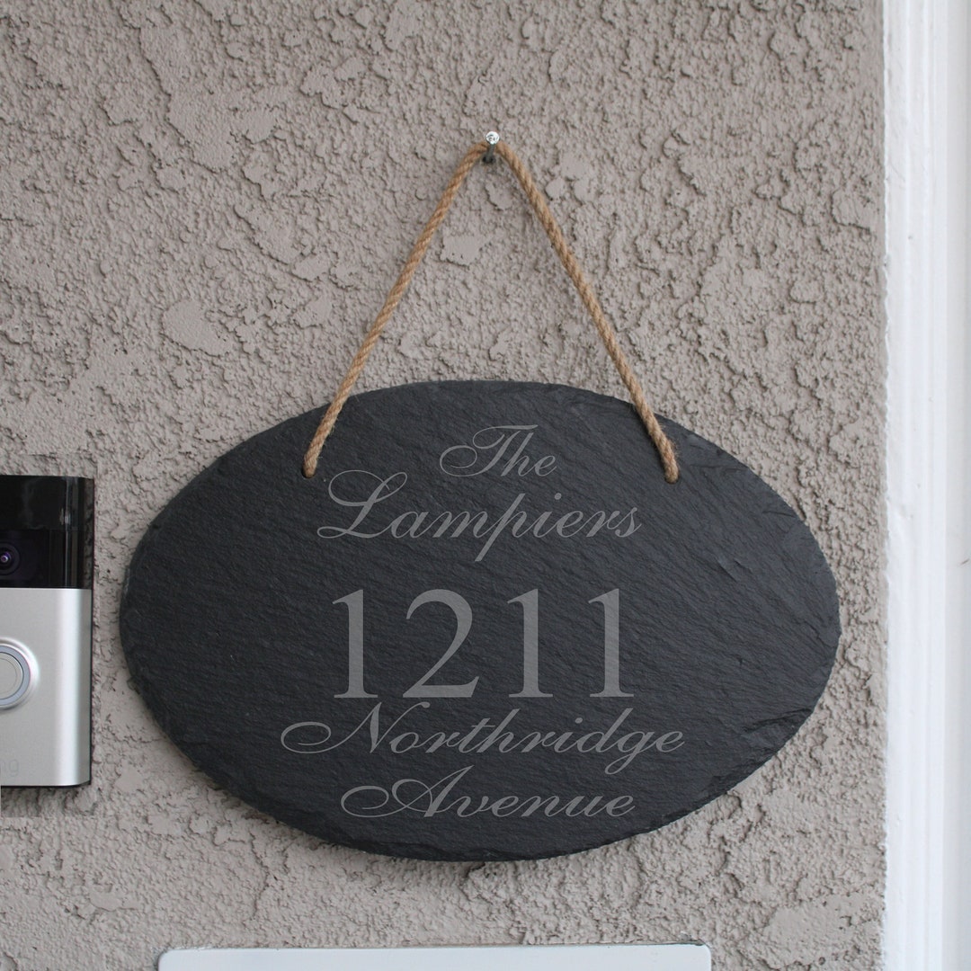 Personalized House Number Sign Custom House Number Sign Custom Address ...