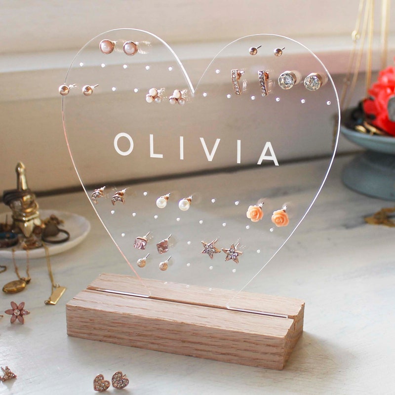 Wood Earring Display - Etsy