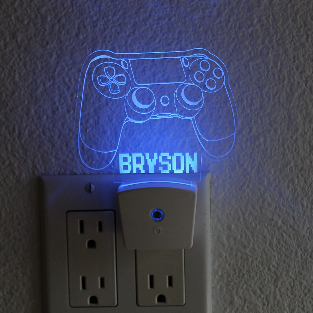 Gaming Night Light Plug in Personalized Night Light Plug Custom Night ...