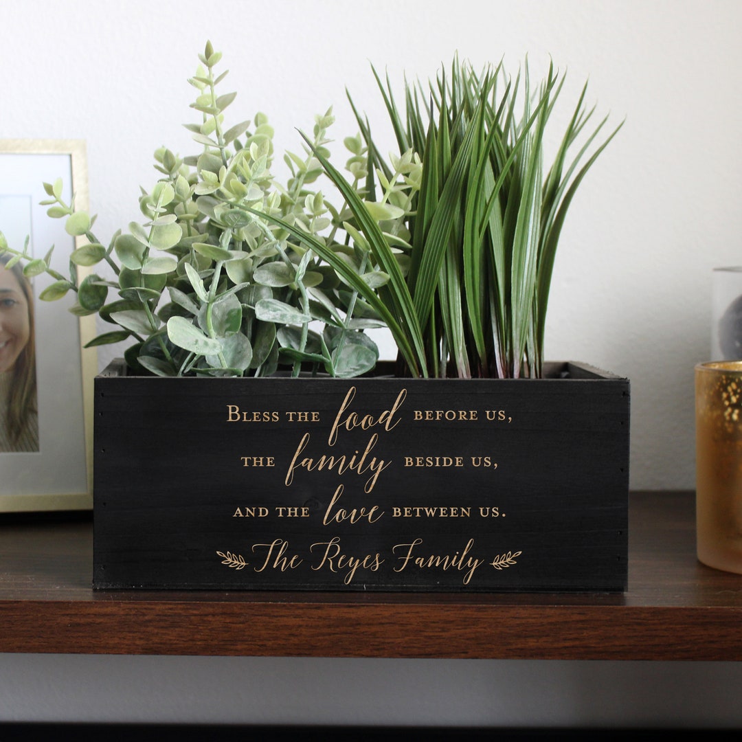Gather, Home Personalized Planter Box, Custom Wood Planter Box ...
