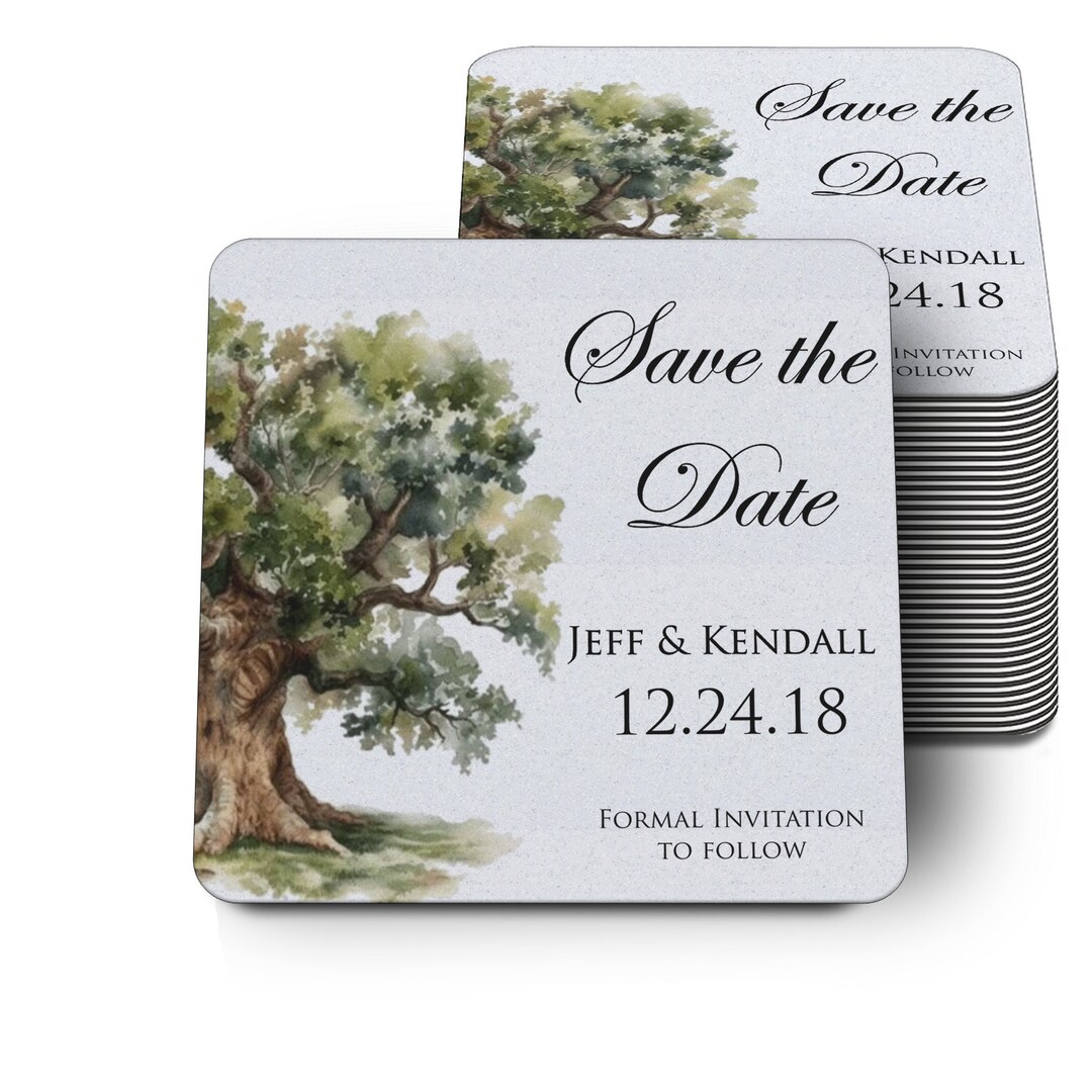 Rustic Save the Date Magnet | Personalized Magnet | Large Save the Date ...