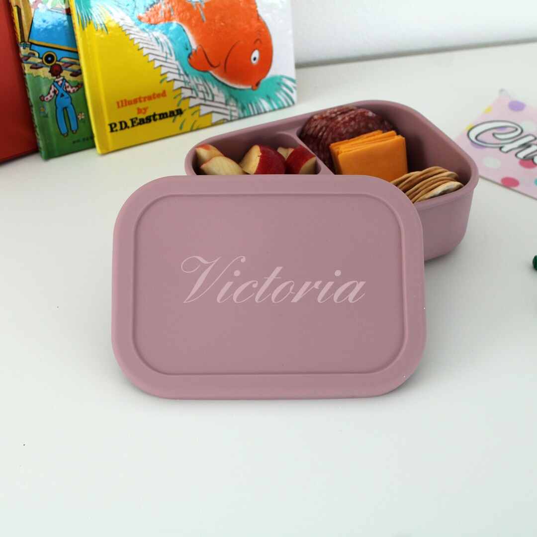 Personalized Silicone Bento Box Lunch Container for Kids - Bento Box ...