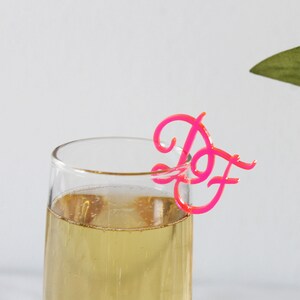 Wedding Initial Champagne Toppers DIY Peel at Home | Champagne Drink ...