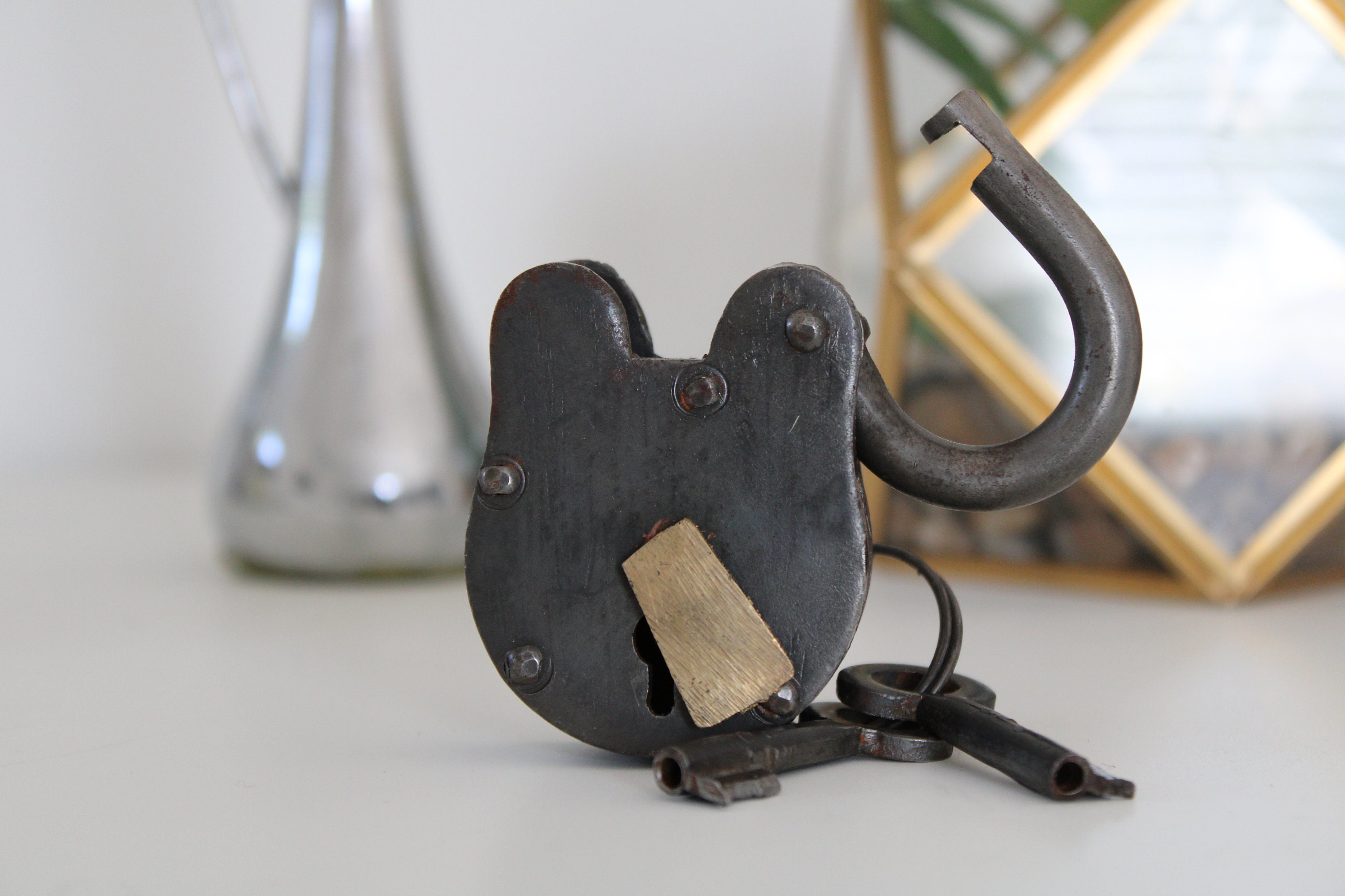 Antique Love Lock With Keys Custom Love Lock Engraved Love - Etsy