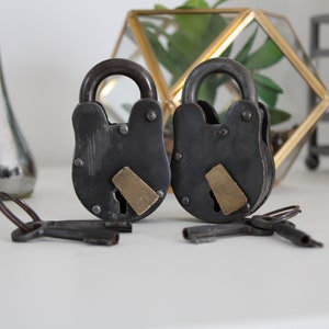 Antique Love Lock With Keys, Custom Love Lock, Engraved Love Lock ...