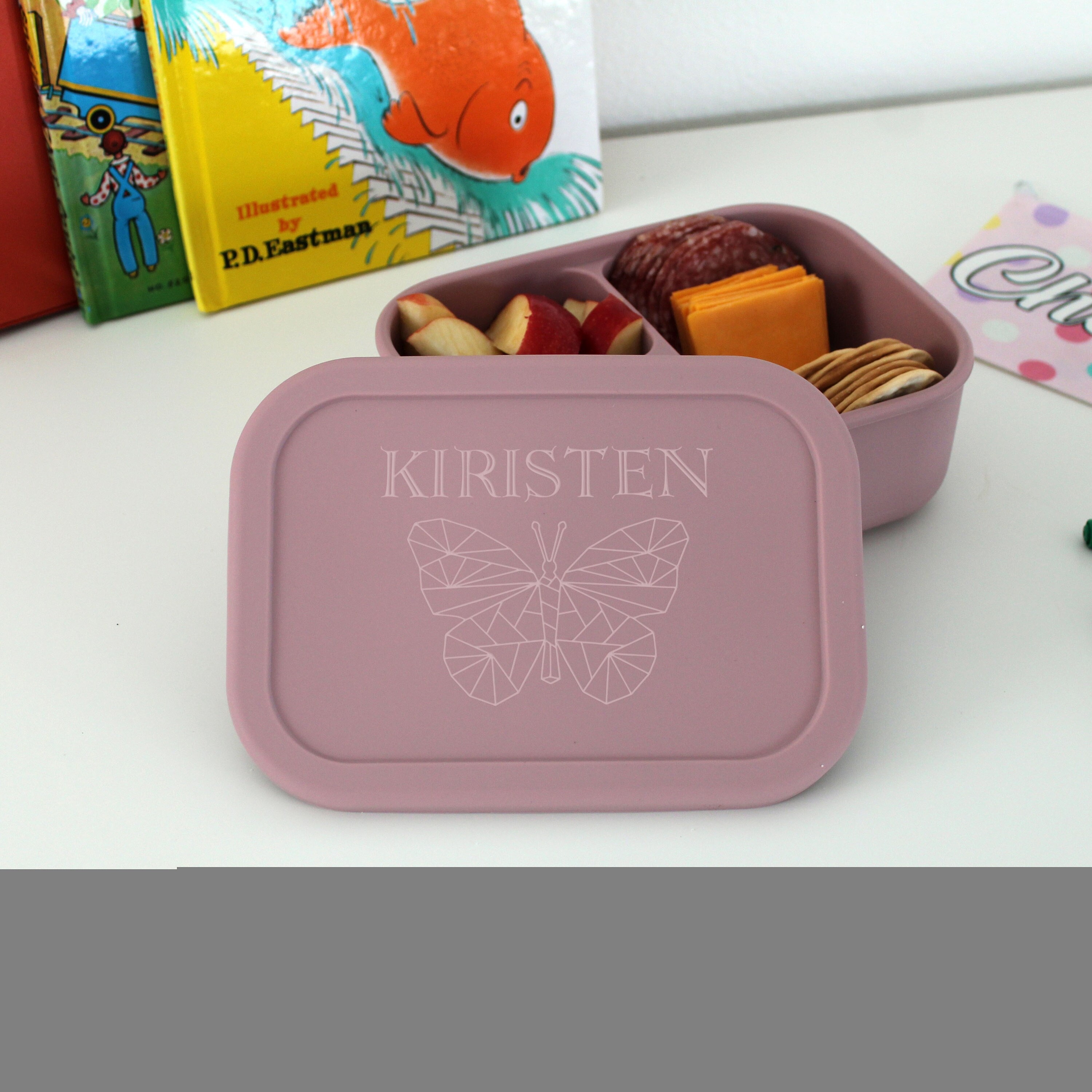Personalized Silicone Bento Box Lunch Container for Kids - Bento Box ...