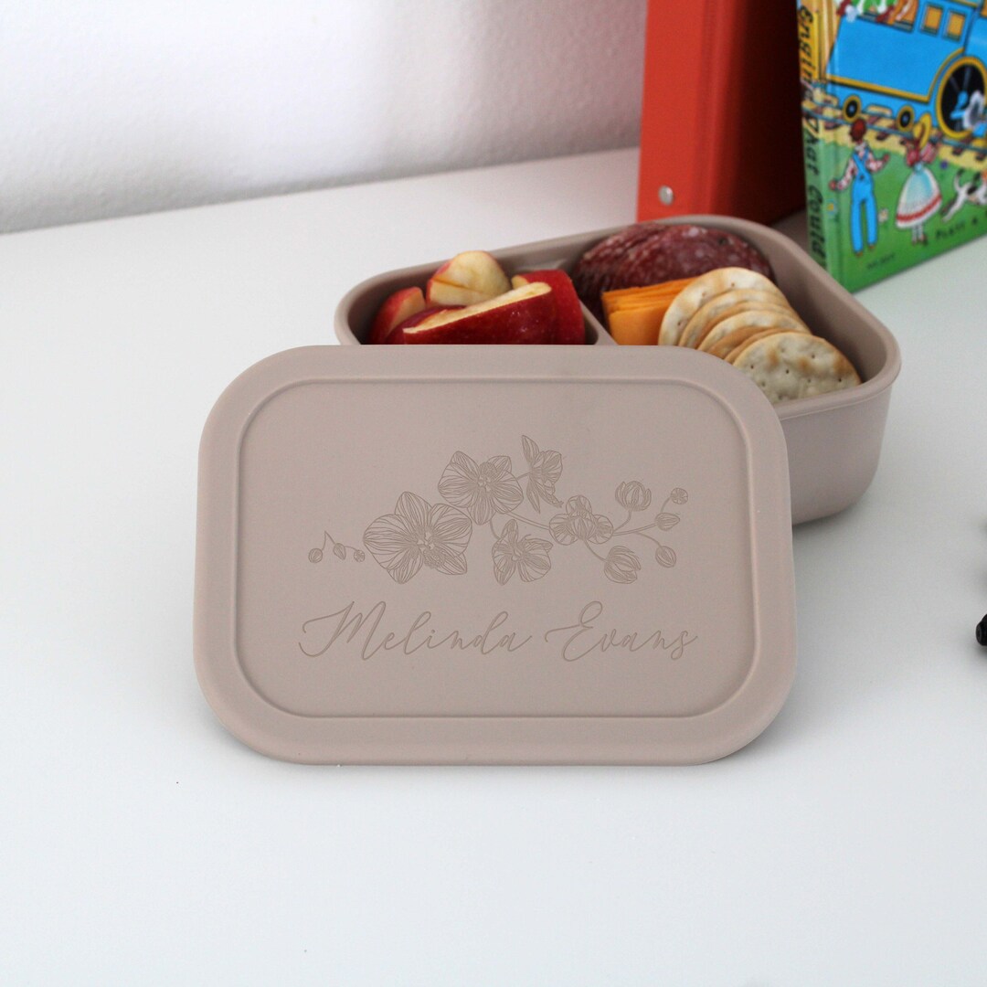 Personalized Silicone Bento Box Lunch Container for Kids - Bento Box ...