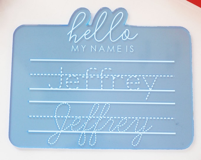 Acrylic Cursive Alphabet Letter Trace Board, Reusable Script Letter Dry ...