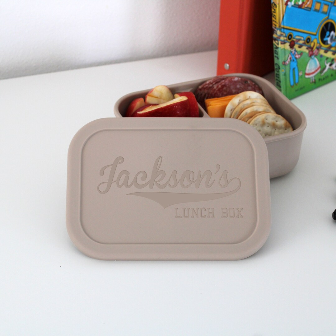 Personalized Silicone Bento Box Lunch Container for Kids - Bento Box ...