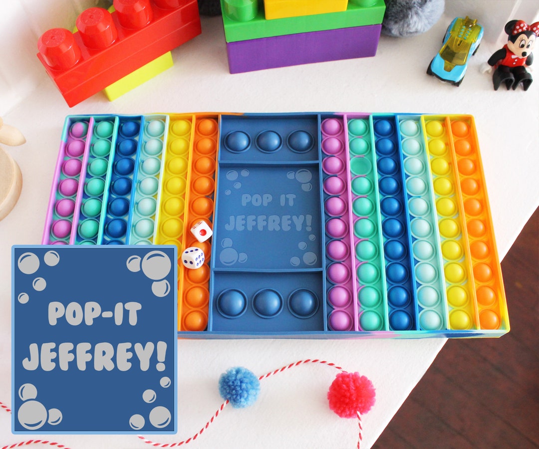 Personalized Pop Sensory Gameboard Pop Toy Sensory Game Board ...