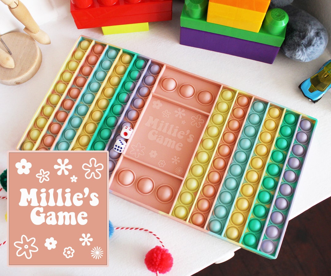 Personalized Pop Sensory Gameboard Pop Toy Sensory Game Board ...
