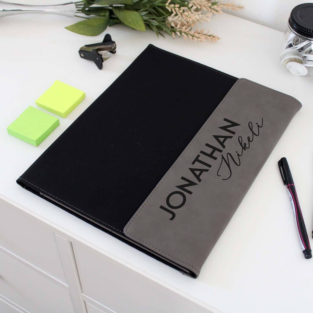 Personalized Leather Notepad Custom Engraved Leather Notepad Notepad ...