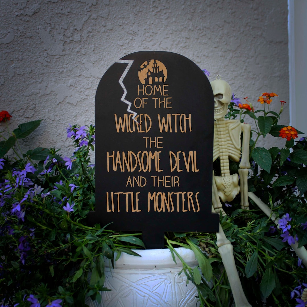 Personalized Halloween Tombstone Sign, Custom Halloween Tombstone Yard ...