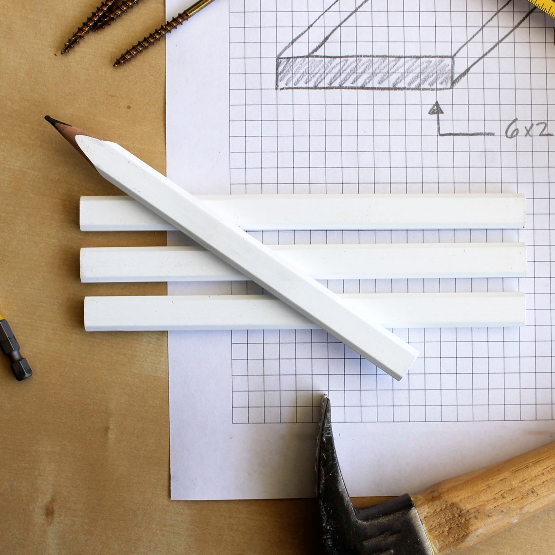 Personalized Carpenter Pencils Engraved Carpenter Pencils - Etsy