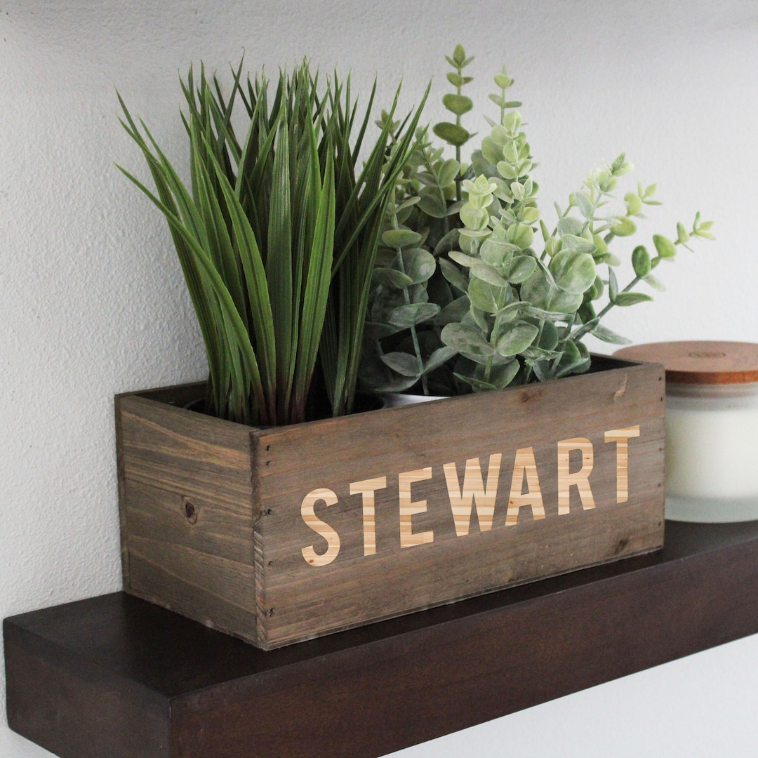 Family Name, Personalized Planter Box, Custom Wood Planter Box ...