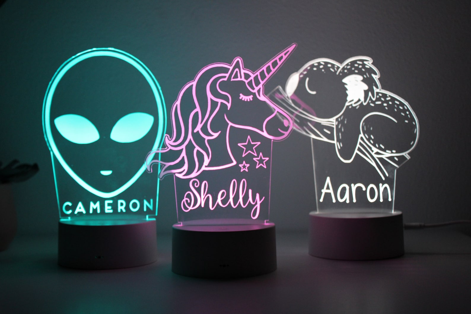 Excavator Night Light Personalized Night Lights Kids Night | Etsy