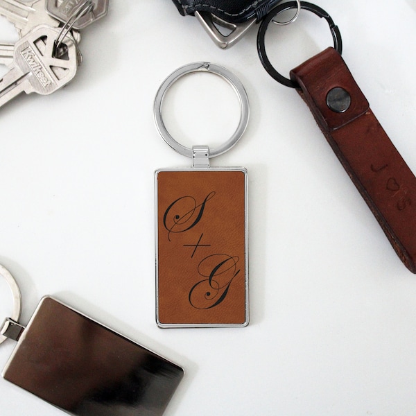 Personalized Metal Keychain Engraved - Etsy