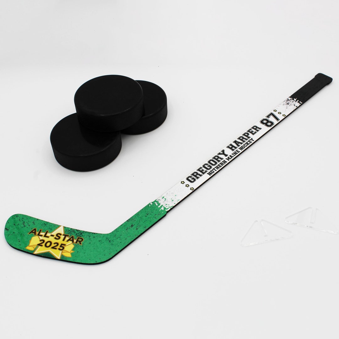Personalized Mini Hockey Stick, Custom Hockey Team Gift, Personalized ...