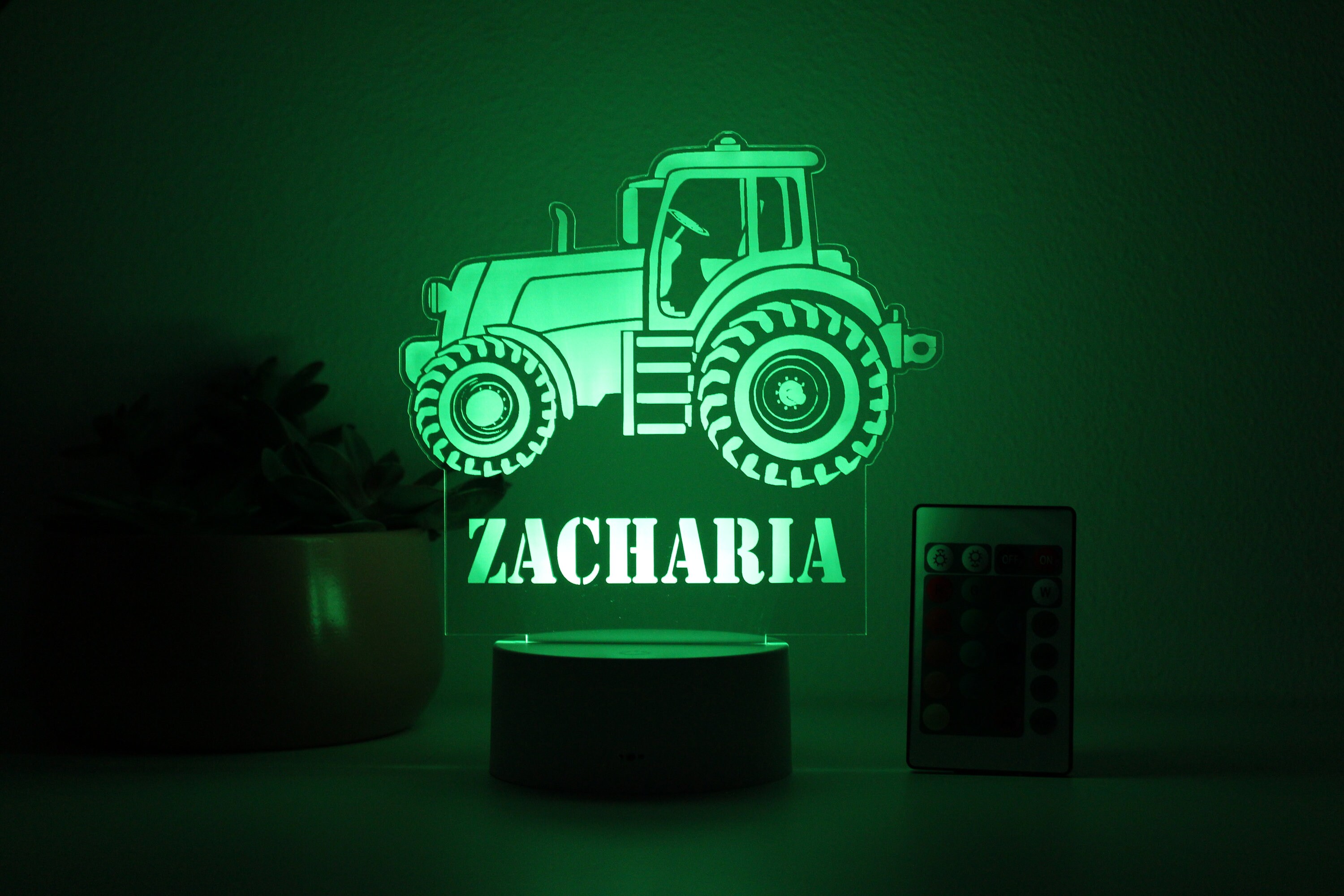 Tractor Night Light Personalized Night Lights Kids Night | Etsy