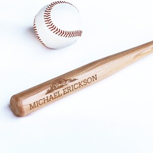 Mini Baseball Bat Laser Engraved Custom Bat Personalized Engraving ...