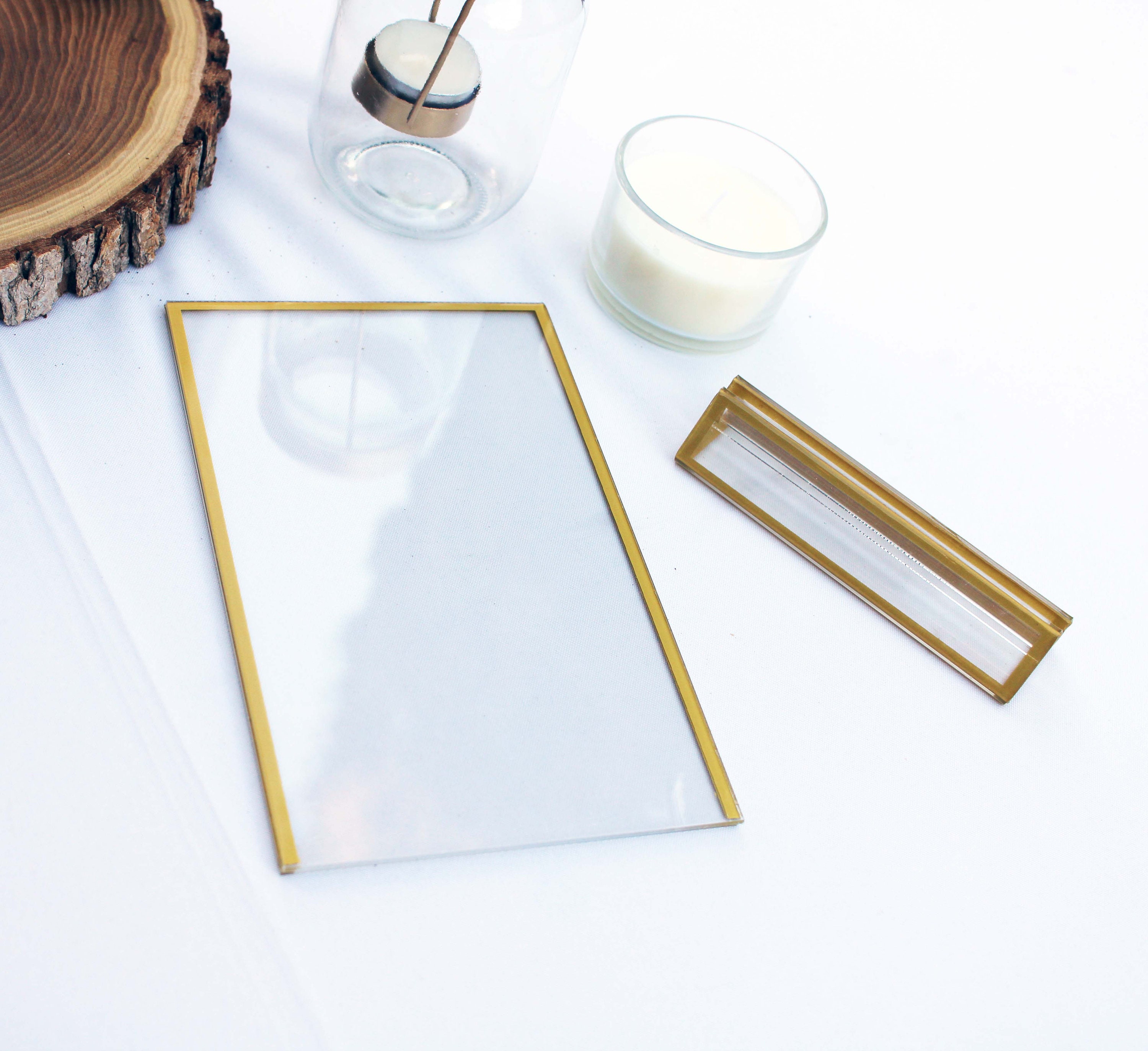 Wedding Table Sign With Gold Stand Gold Wedding Table Numbers Gold Trim ...