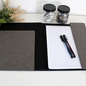 Personalized Leather Notepad Custom Engraved Leather Notepad Notepad ...