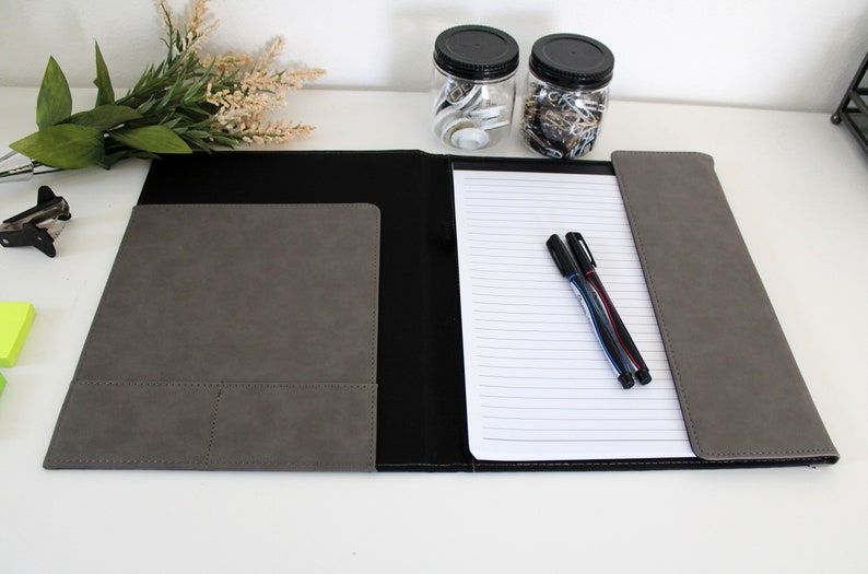 Personalized Leather Notepad Custom Engraved Leather Notepad Notepad ...