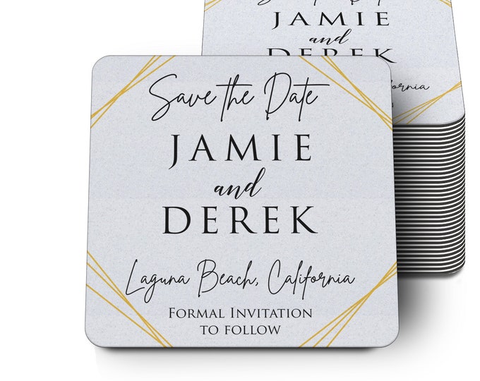 Personalized Magnet for Wedding Save the Date Magnet Invitation Acrylic ...