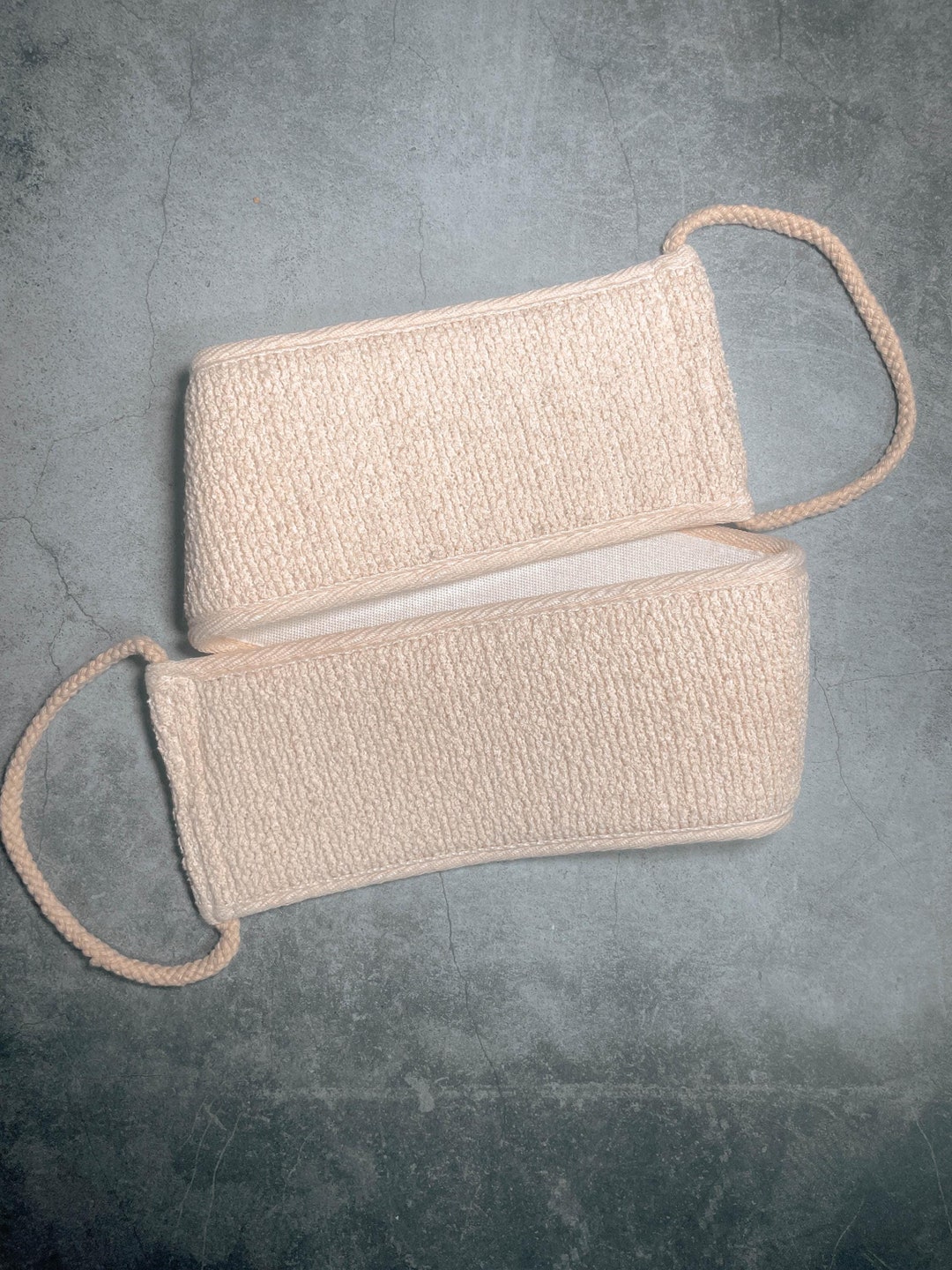 Exfoliating Back Scrubber | Natural Wash Cloth | Loofah Back Scrubber ...
