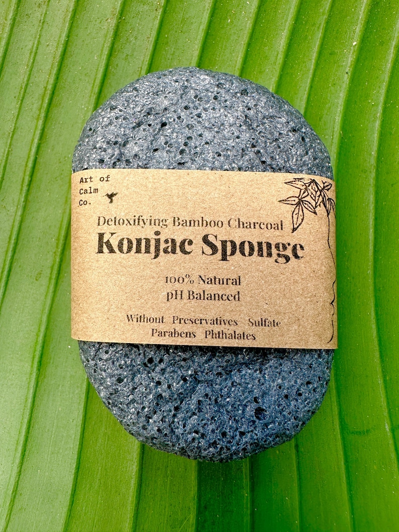 Konjac Facial Sponge | Reusable Makeup Remover | Eco Friendly Sponge | Exfoliating Charcoal ...