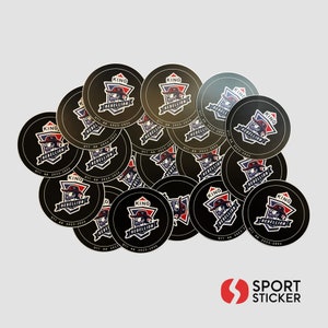 Custom Hockey Puck Stickers: Waterproof Vinyl Decals - Etsy