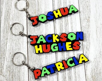 Mario Nintendo Keyrings/keychains Cartoon Cute Emo Kids Goth - Etsy