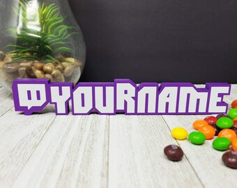 Streamer Name Plate - Etsy