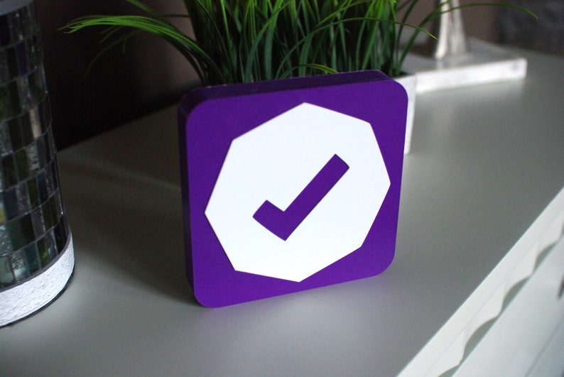 Twitch Partner Logo Display Badge Twitch Partner Desk - Etsy Australia