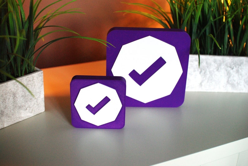 Twitch Partner Logo Display Badge Twitch Partner Desk - Etsy Australia