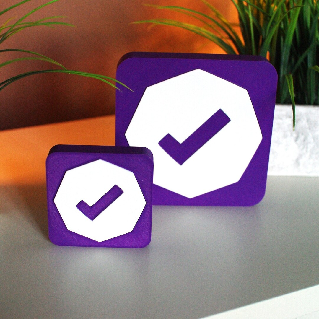Twitch Partner Logo, Display Badge, Twitch Partner, Desk Ornament ...