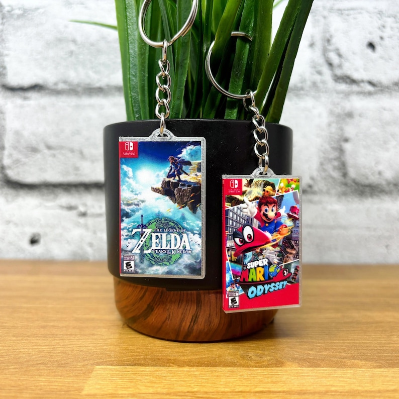 Mini Switch Game Case Keychain, Nintendo Case Cover Art, Miniature ...