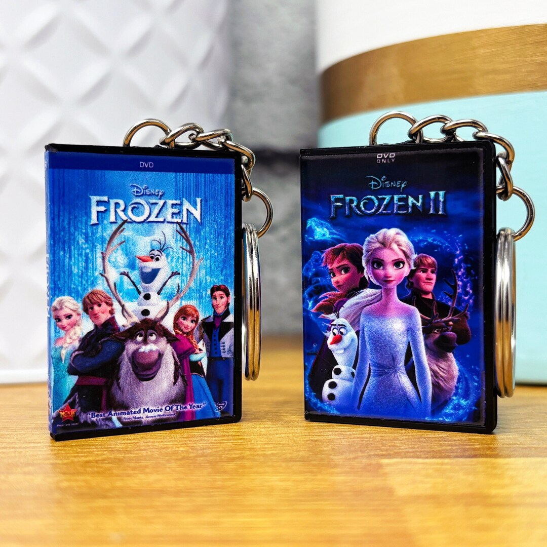The Frozen Collection Mini DVD Case Keychains, Miniature Animated Movie ...