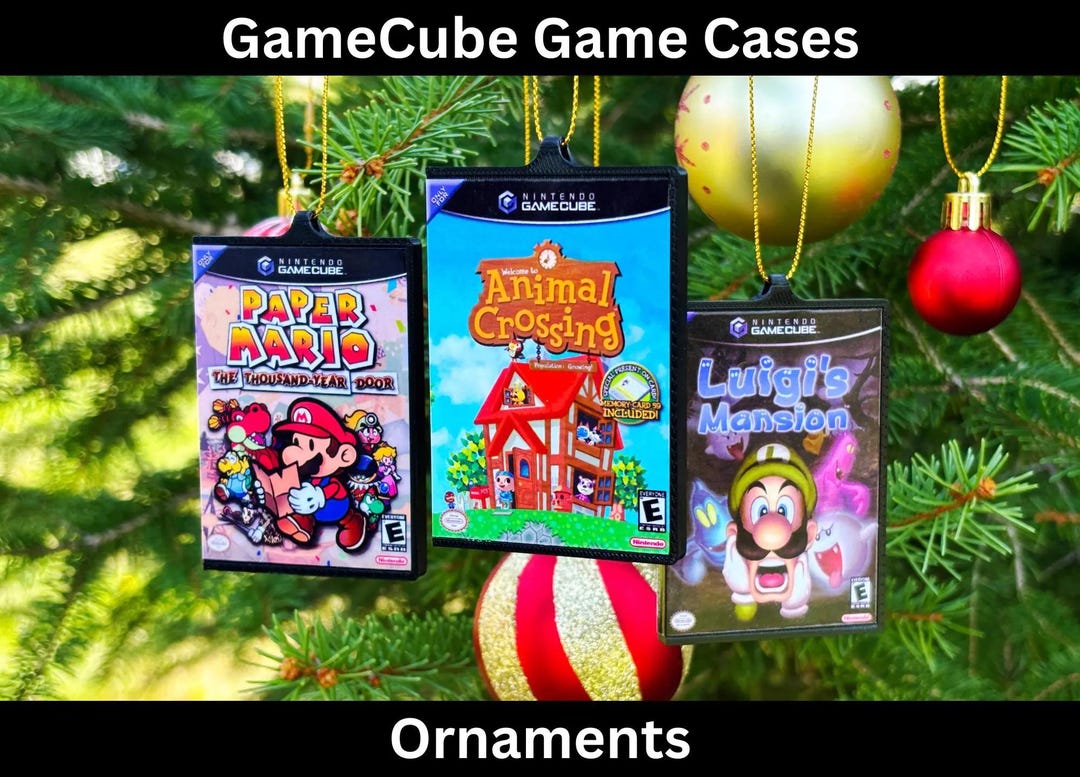 Gamecube Ornaments, Christmas 2025 Game Case, First Merry Xmas Tree ...