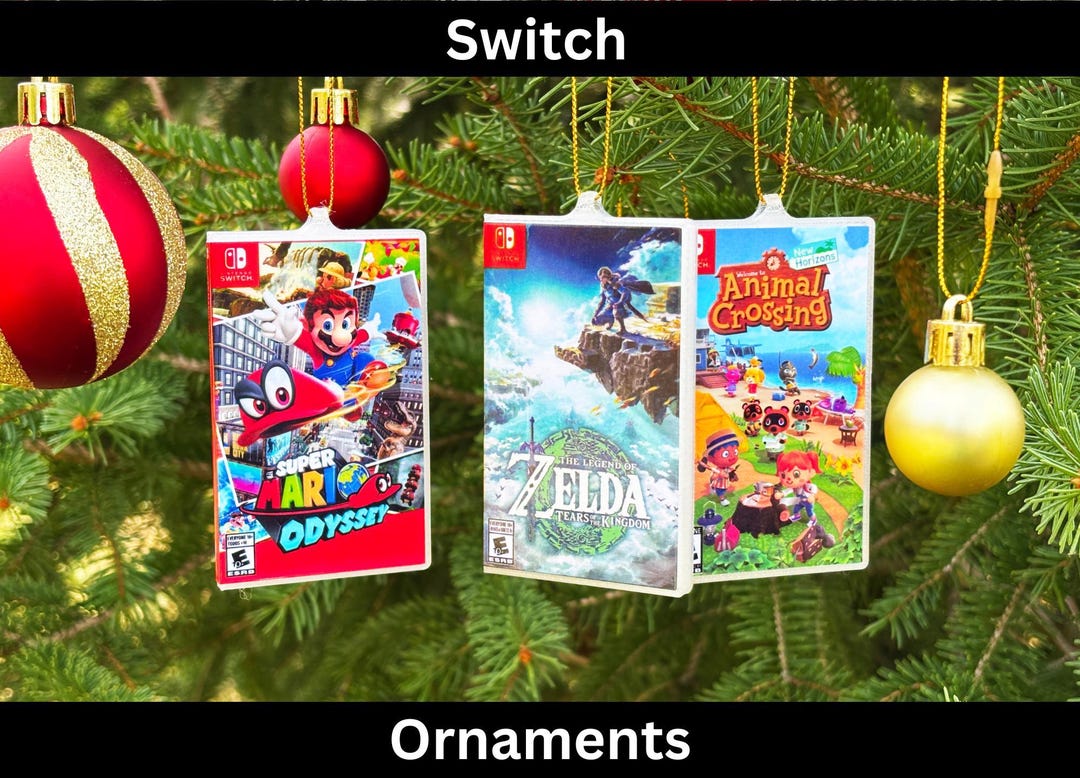 Switch Ornaments, Christmas 2025 Game Case, First Merry Xmas Tree ...