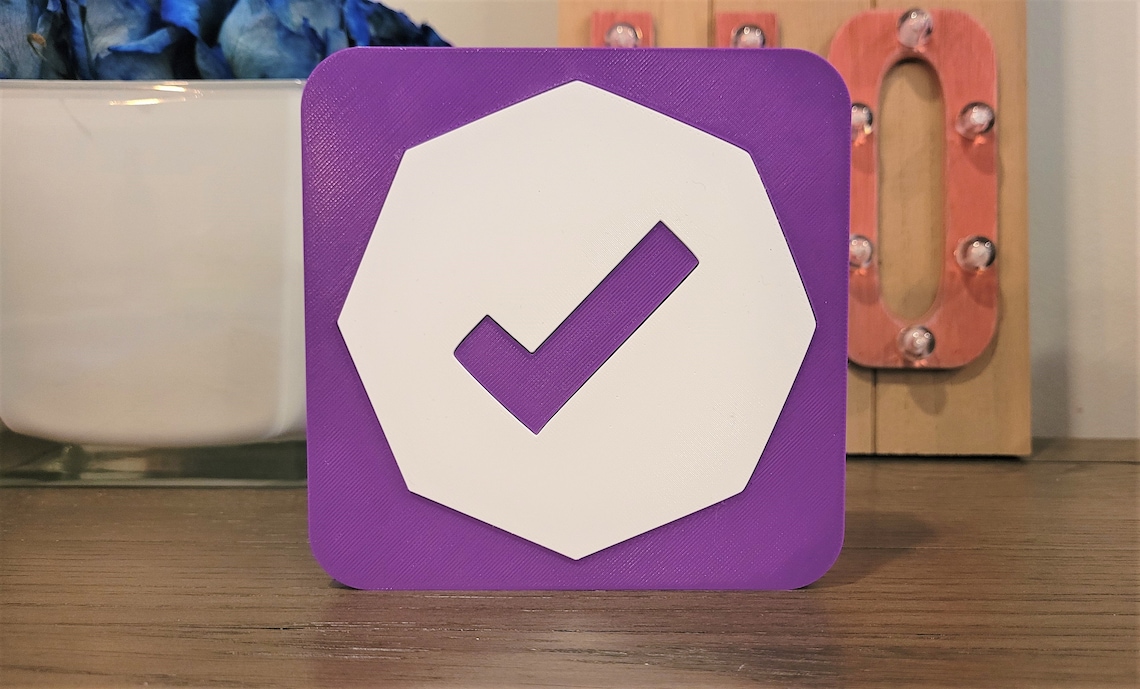 Twitch Partner Logo Display Badge Twitch Partner Desk | Etsy Australia