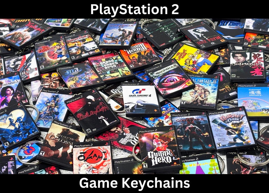 Miniature PS2 Keychains | Sony Playstation 2 Game Keyrings - Etsy