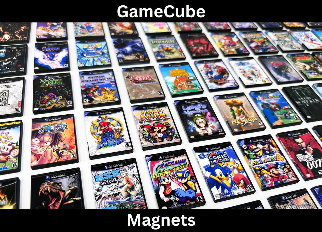 Gamecube Game Magnets (small), Nintendo Case Cover Art, Magnetic Fridge ...