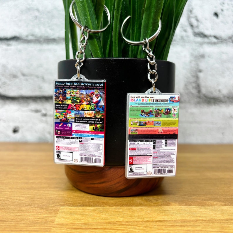 Mini Switch Game Case Keychain, Nintendo Case Cover Art, Miniature ...