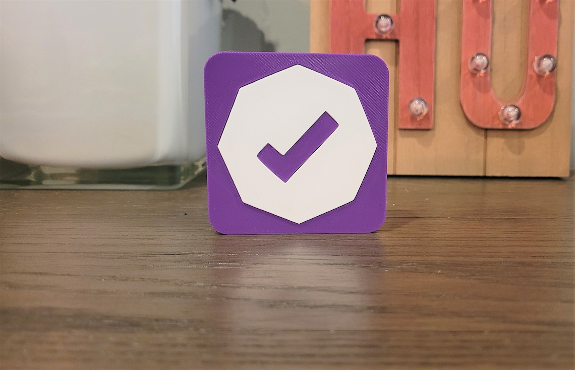 Twitch Partner Logo Display Badge Twitch Partner Desk | Etsy Australia