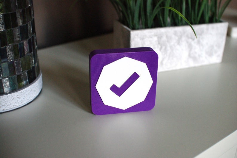 Twitch Partner Logo Display Badge Twitch Partner Desk - Etsy Australia