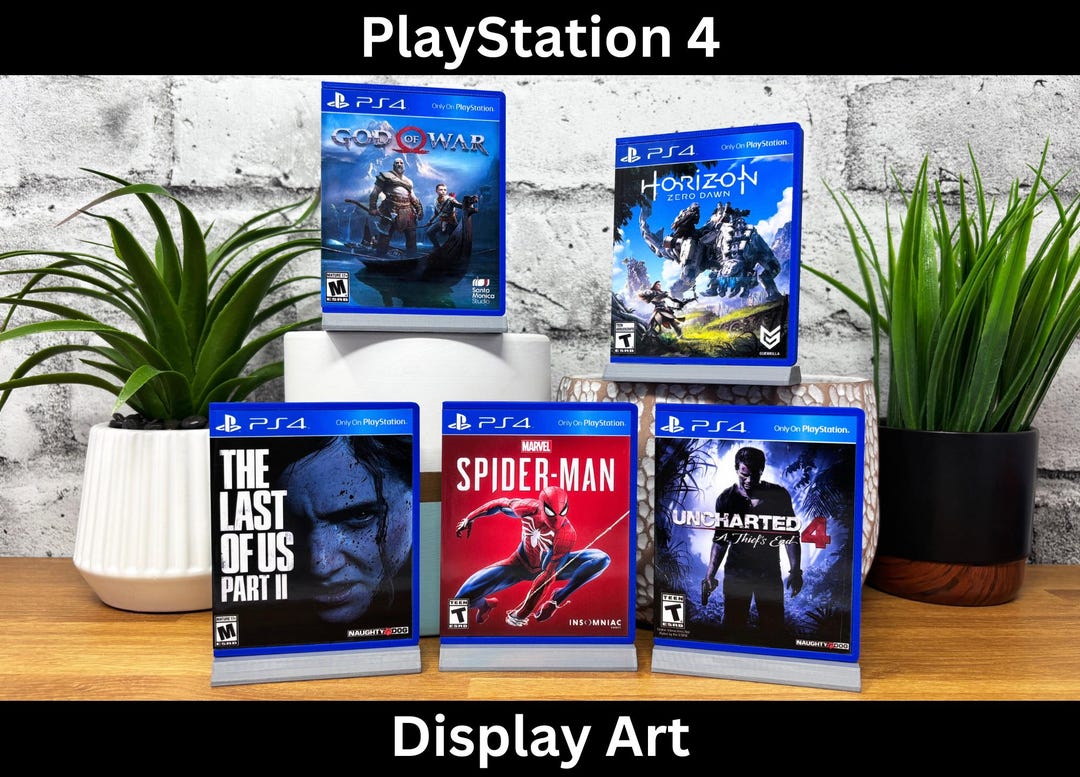 PS4 Display Art (XXL), Playstation 4 Cover Stand Art, Sony Gaming Wall ...