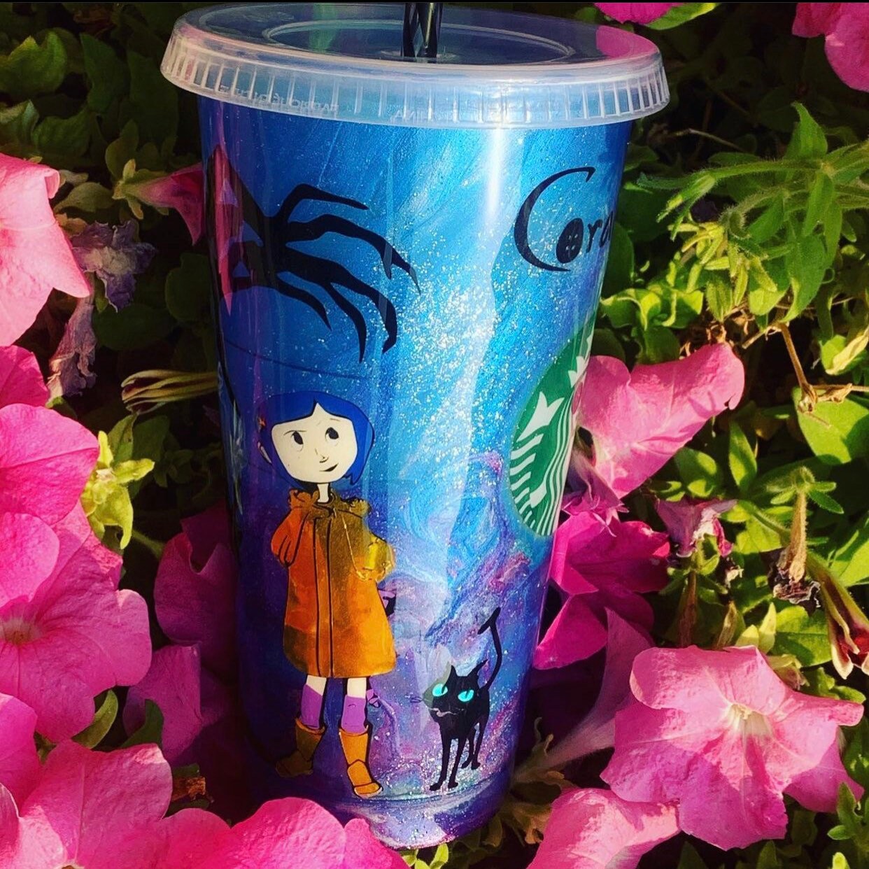 CORALINE Starbucks Cold Cup - Etsy