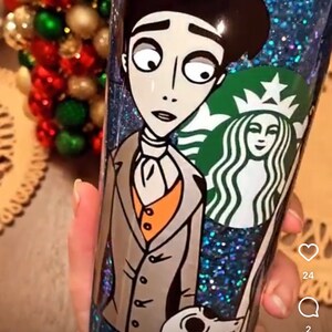 Corpses Bride Starbucks 24oz Snowglobe - Etsy