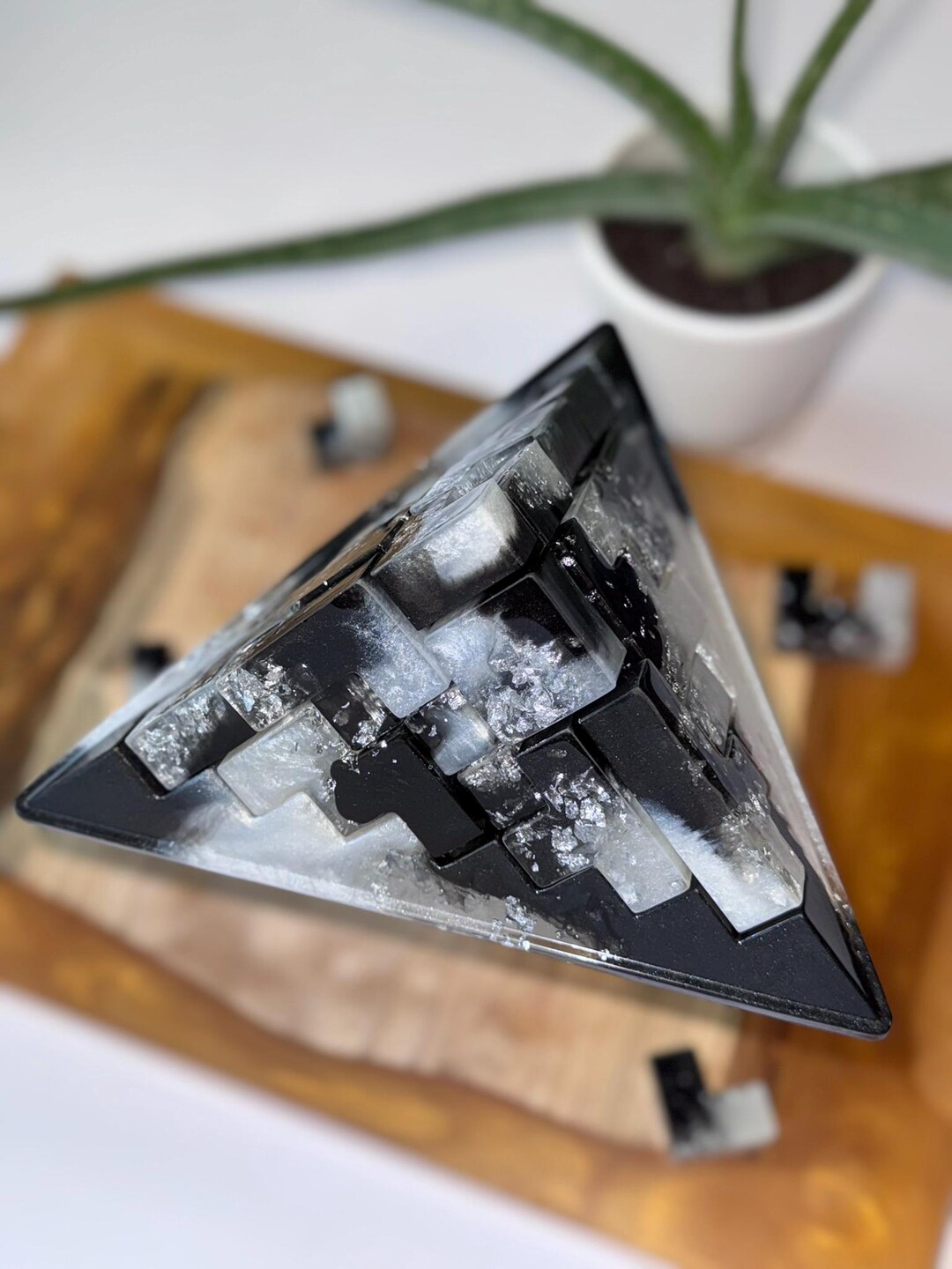 Elegant 3D Puzzle Pyramid Brain Teaser - Etsy